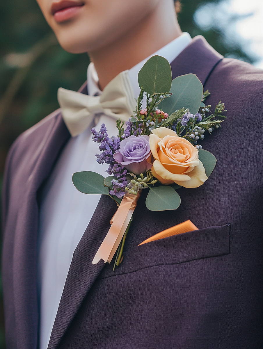 Floral Buttonhole – Flowerbee HK Florist - Hong Kong Flowers - Hong ...