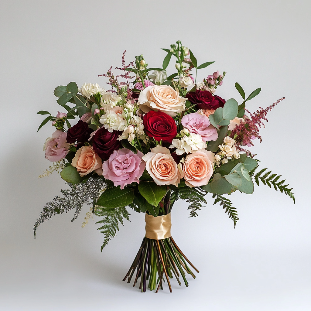 Rosewood Ruby Bridal Bouquet – Flowerbee HK Florist - Hong Kong Flowers ...